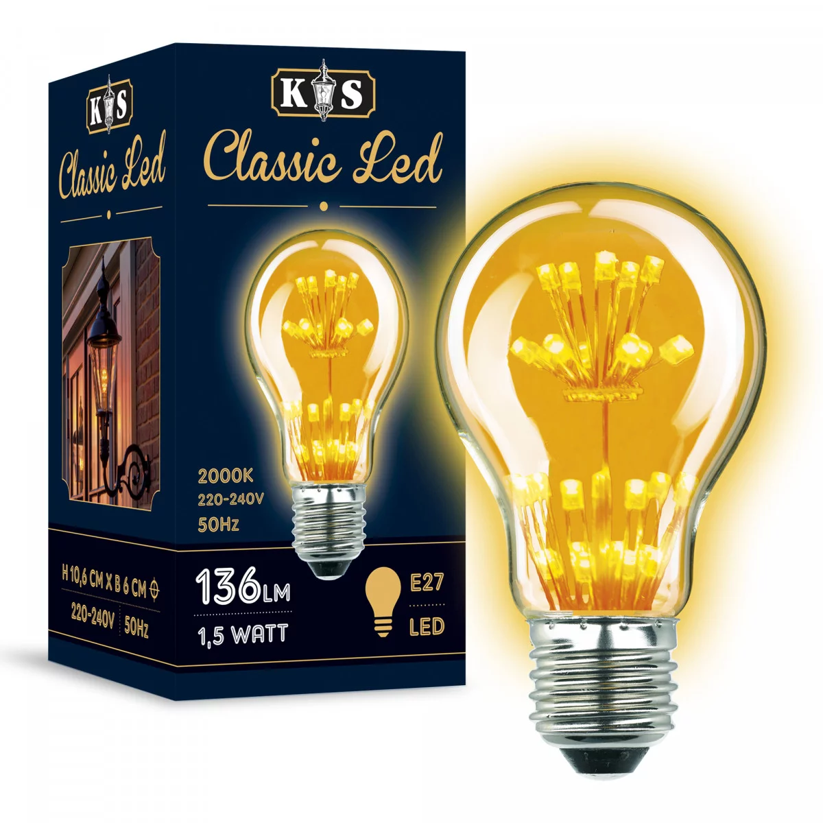 LED Lamp Classic Led 1,5 W | Officiële site KS Verlichting